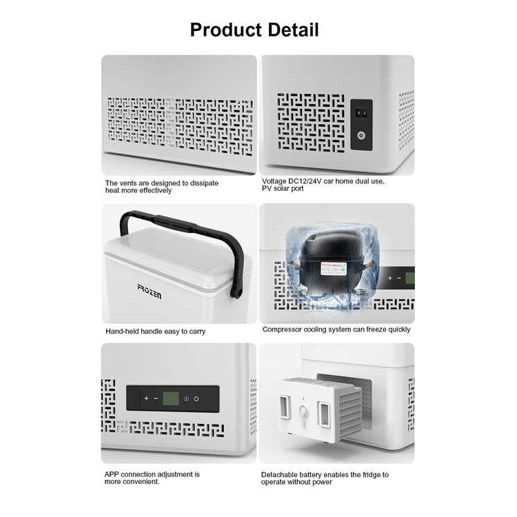 12L Compressor Portable Fridge | Battery Rechargeable